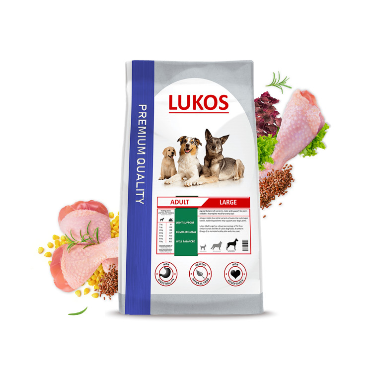 Lukos Adult Large hundfoder | Hög kvalitet | Billigt